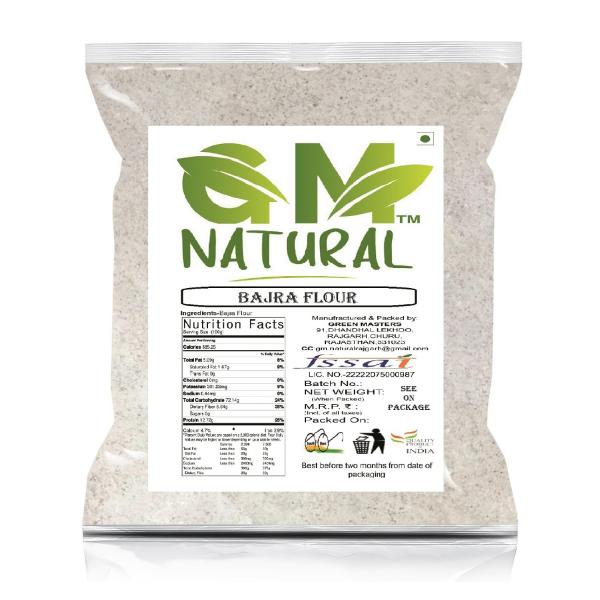 GM NATURAL Bajra Flour Rajasthan Special produced from Dryland Farming ...