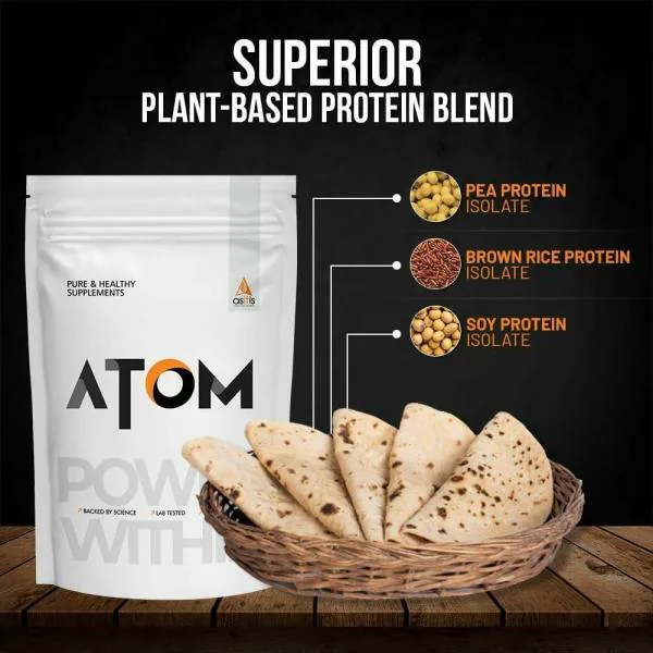 AS-IT-IS ATOM Roti Protein 1kg | 25g protein | Unflavored | Roti ...