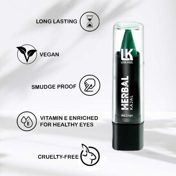 LK Look Kool Green Glossy Kajal - JioMart