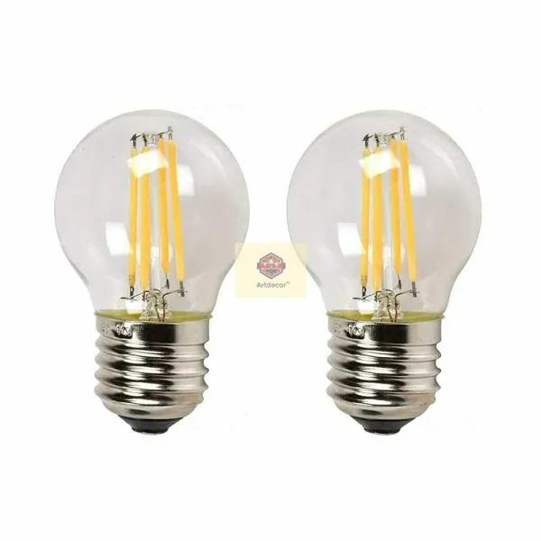 ARTDECOR Glass Warm White LED Filament Light Bulb Fixtures Lamp - JioMart
