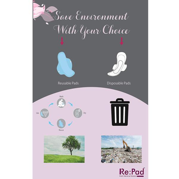 Repad sainatary pad Blue and pink(3+2) - JioMart