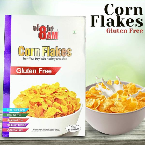 8AM Corn Flakes Gluten Free, Delicious and Nutritious Breakfast Cereals ...