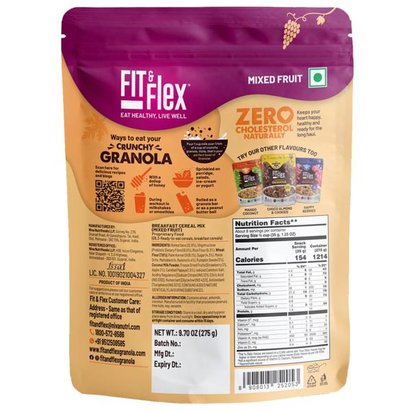 Fit & Flex Granola Mixed Fruit Cereal 275G - JioMart