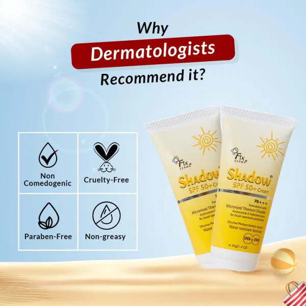 Fixderma Shadow Sunscreen SPF 50+ Cream For Dry Skin, Offers PA ...