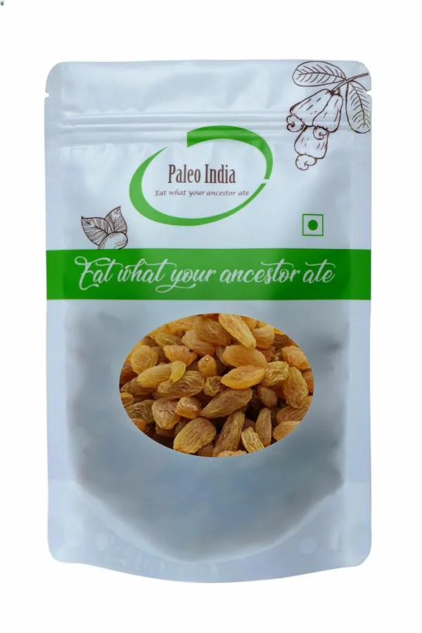 Paleo India Dried Fruits Golden Raisins Kishmish Dry Fruits and Nuts 200gm - JioMart