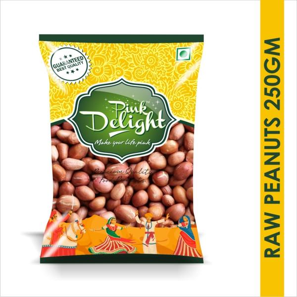 Pink Delight Premium Raw Peanuts | Moongfali | Kacchi Mumfali | 250 Gm ...