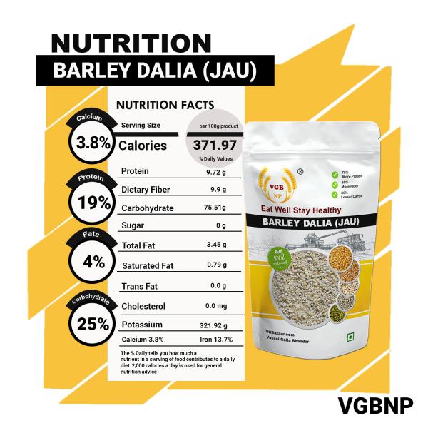 VGBNP 100% Natural & original Barley Dalia (Joo ka Dalia) Jau Daliya ...
