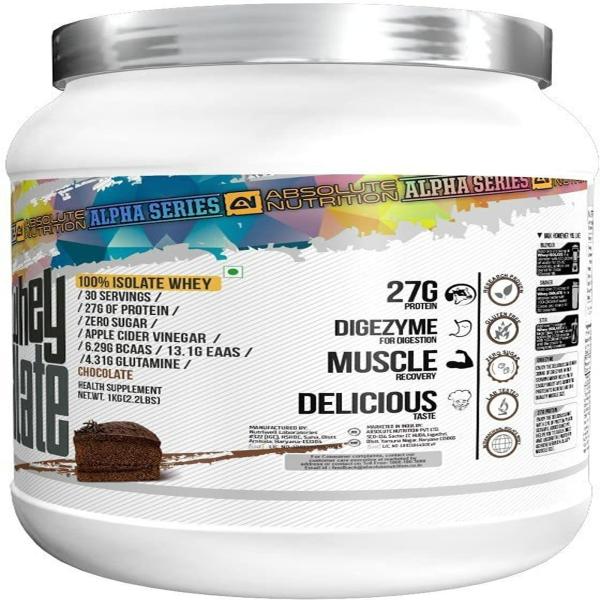 ABSOLUTE NUTRITION ALPHA SERIES WHEY ISOLATE Whey Protein (1 kg ...