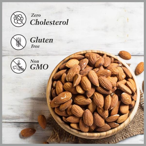 Snack Lorry Dry Fruit California Almonds 1Kg Badam Badam Giri Whole Natural Badam High in Fiber ...