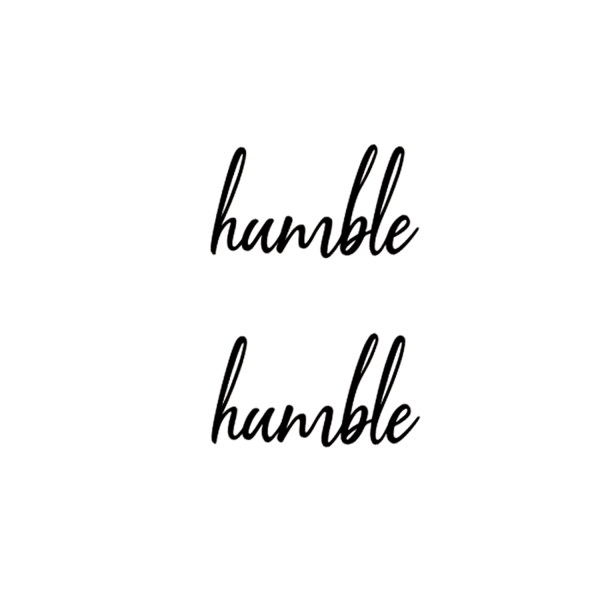SIMPLY INKED NEW "Humble" Temporary Tattoo, Letter Tattoo for all (NEW ...