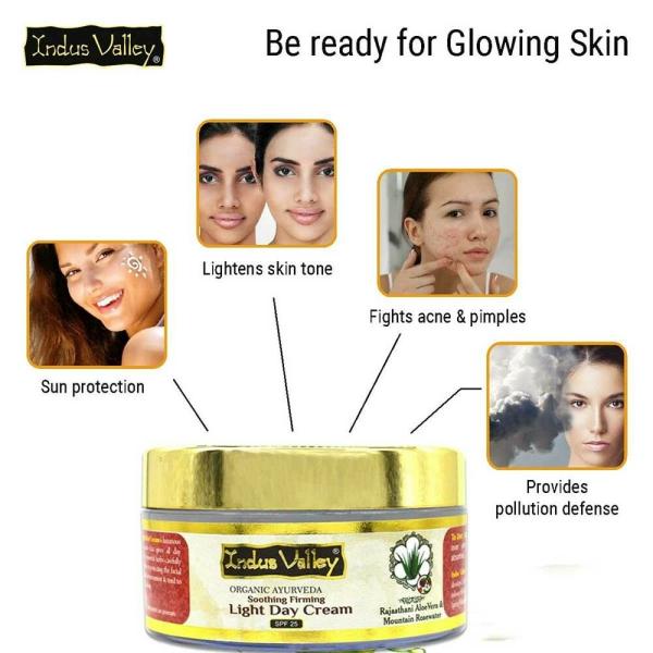 Indus Valley Soothing Firming Light Day Cream SPF 25(50ml) - JioMart