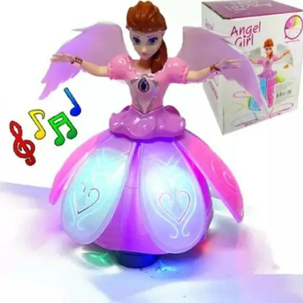 Mezire 360 Degree Musical Dancing Angel Girl Doll Toy With Lights ...