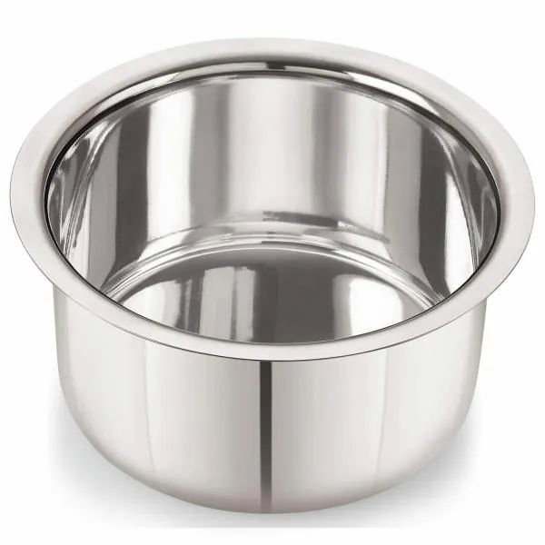 UPEN Stainless Steel Tope Patila Combo (Size - 1 Litre, 2 Liter, 2.5 ...