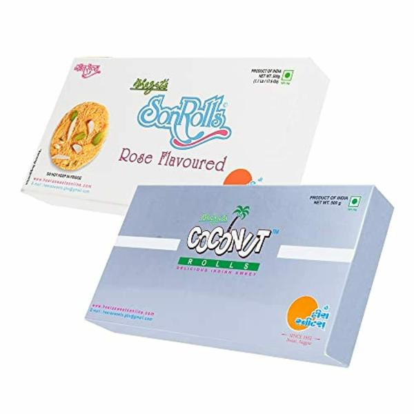 Bhagats Heera Sweets Delicious Son Roll with Almonds and Pistachio ...