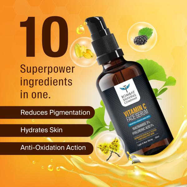 Bombay Shaving Company Vitamin C Face Serum, 30 ml - JioMart