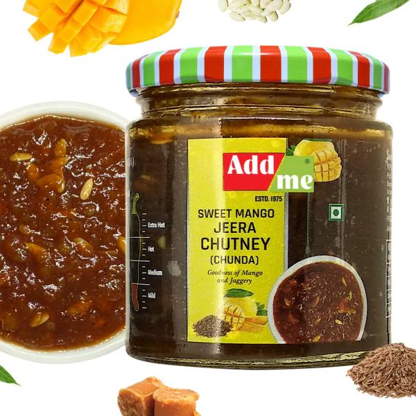 Add Me Chunda Pickle Sweet Mango Chutney with jeera 200g chundo khatta ...