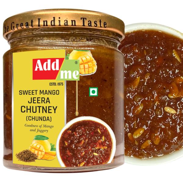Add Me Chunda Pickle Sweet Mango Chutney with jeera 200g chundo khatta ...