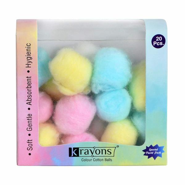 Cotton-balls-20U-Krayons-12PC - JioMart