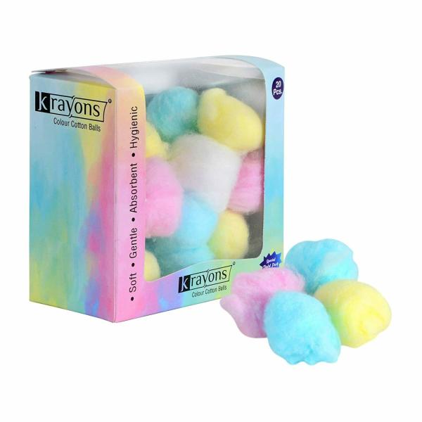Cotton-balls-20U-Krayons-12PC - JioMart