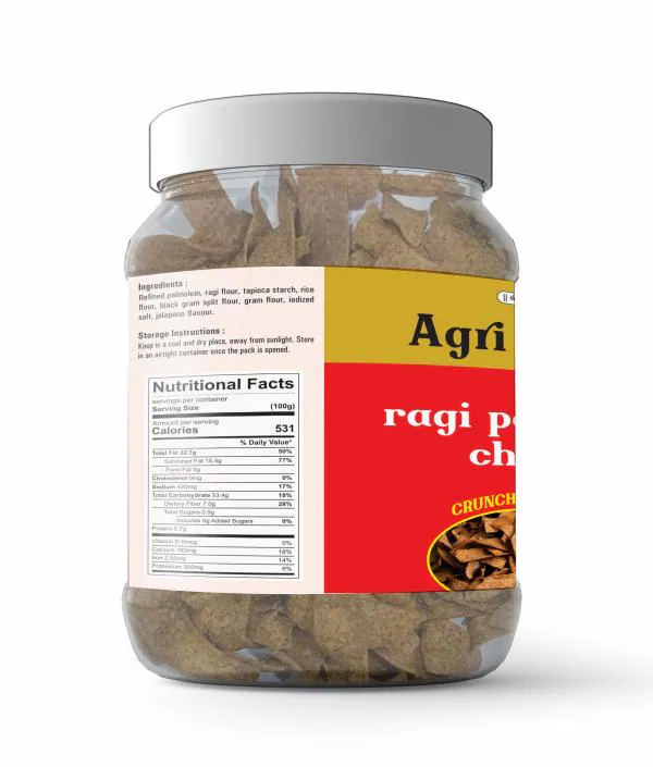 Agri Club Ragi Peri Peri Chips 400gm (pack of 2) Each 200gm - JioMart