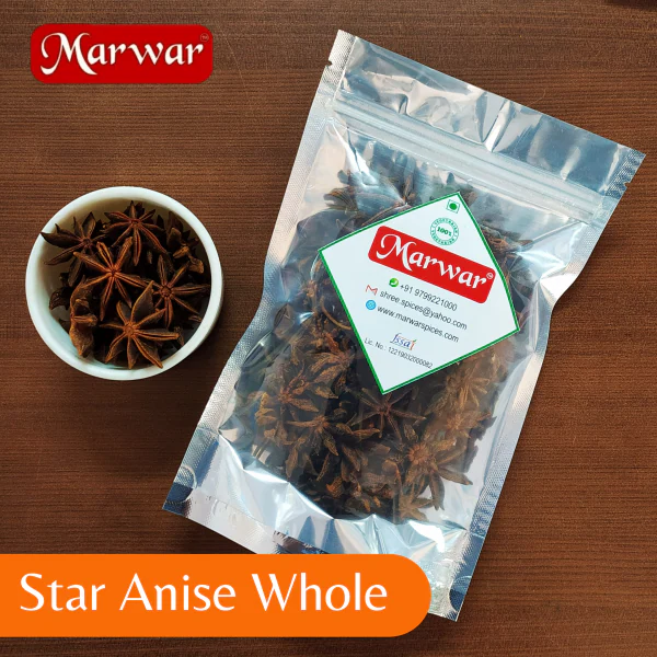 Marwar Star Anise Whole| Chakri Phool| Badhiyan Fool| Spice Natural ...