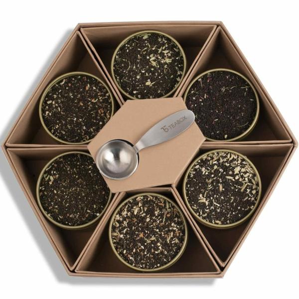Teabox Chai Box | Encloses 6 Indian Chai blends & an Ideal teaspoon ...