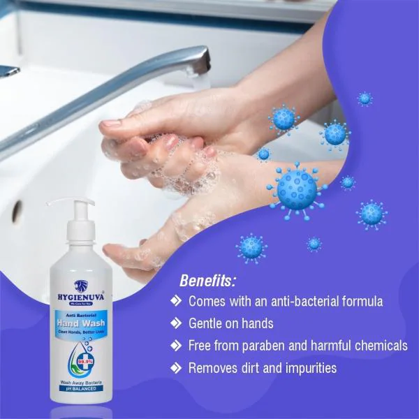 Hygienuva Anti Bacterial Hand Wash - 500 ML - JioMart