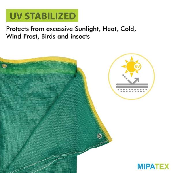 MIPATEX 65 GSM HDPE Green House Garden Sunlight Protection Cloth 1.5 x ...