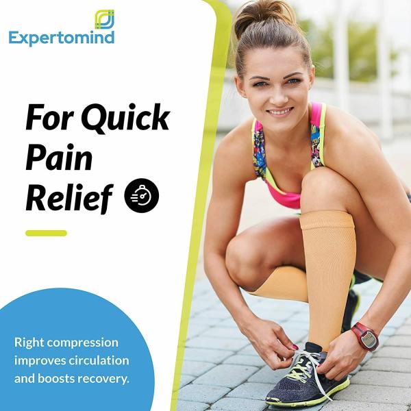 Expertomind Compression Stockings for Varicose Veins | Medical Grade ...