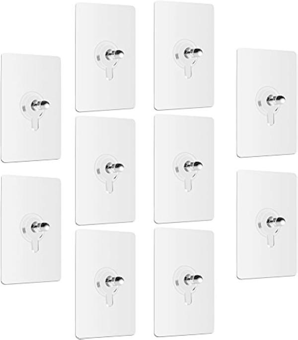 RDH Transparent Stainless Steel Wall Screw Hook 20 Piece - JioMart