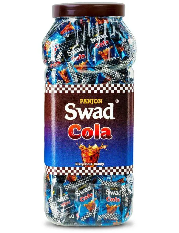 Swad Cola Flavour Candy | Chatpata Masala Cola Fizz Toffee | (1 Jar x ...