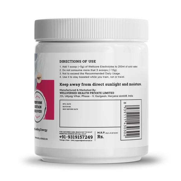 Wellcore - Miami Thunder Electrolytes (200g, 40 servings) Sugar Free ...