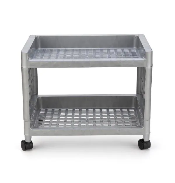 Biltoxi Plastic Multipurpose Storage Organizer Shelves Movable Trolley ...