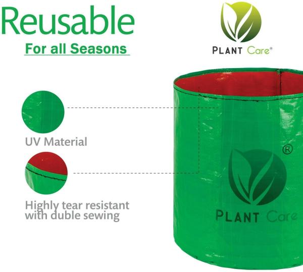 PLANT CARE 24 x 6 inch Hdpe Gardening Grow Bag, Nursery Cover Green ...