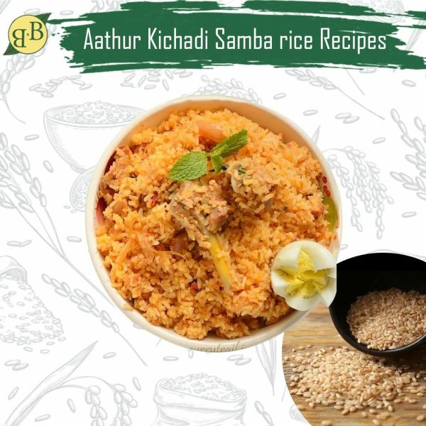 B&B Organics Aathur Kichadi Samba Rice Boiled Rice (Medium Grain ...