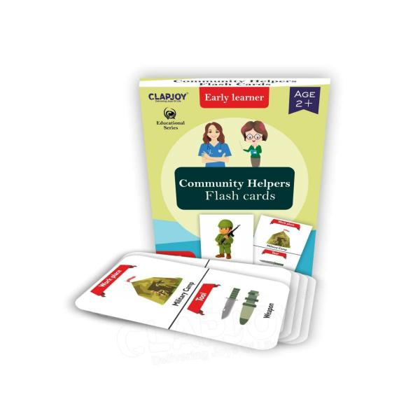 Clapjoy Multicolor Double Sided Flash Cards For Kids -Community Helpers ...