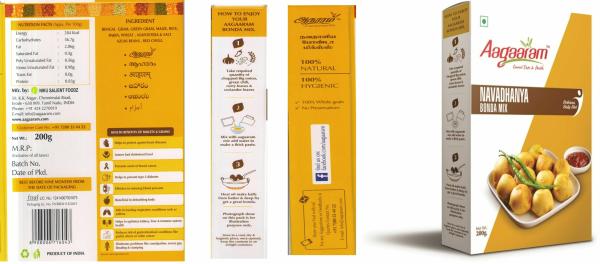 Aagaaram navadhanya bonda mix 200g pack of 5 - JioMart