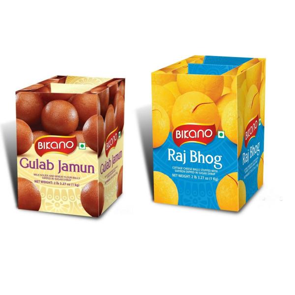 Bikano Rajbhog 1 kg, Gulab Jamun 1 kg combo - JioMart