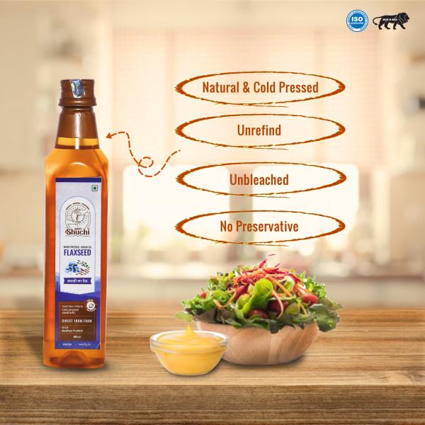 Janki's Shuchi Cold Pressed Flaxseed Oil (500ml) - JioMart