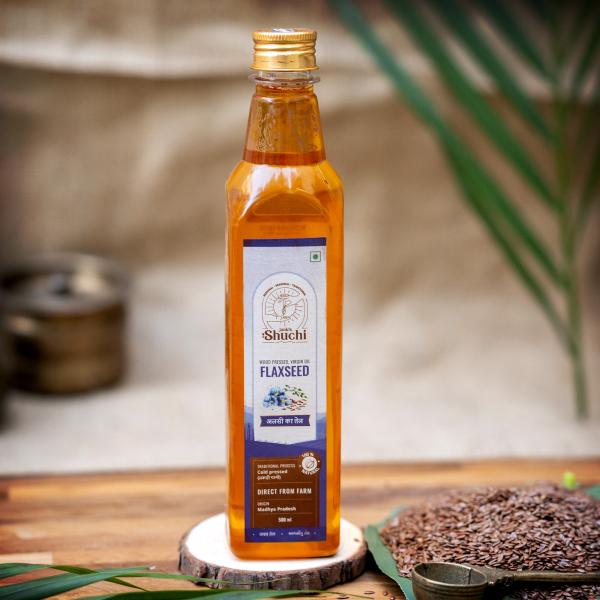 Janki's Shuchi Cold Pressed Flaxseed Oil (500ml) - JioMart