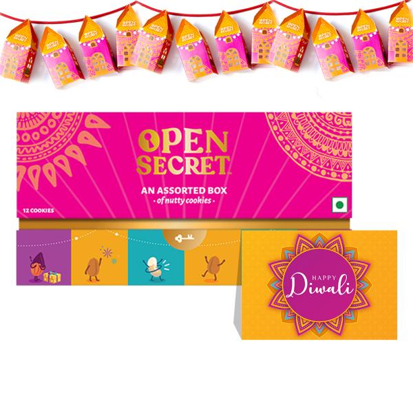 Open Secret Diwali Gift Hamper Item Snacks Combo Box | Assorted Cookies ...