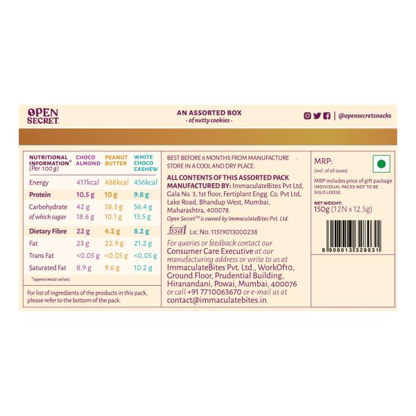 Open Secret Diwali Gift Hamper Item Snacks Combo Box | Assorted Cookies ...