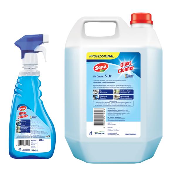 Senu Glass & Multi Surface Cleaner Spray with Streak Free Shine ...