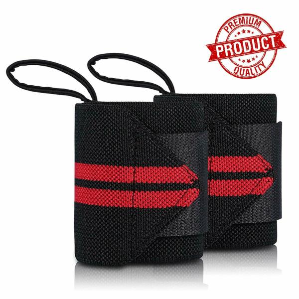 FEGSY Wrist Supporter for Gym Wrist Band for Men Gym & Women with Thumb Loop Straps wrist wraps ...