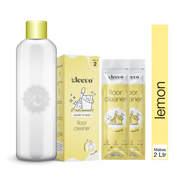 Cleevo eco - friendly powder to liquid floor cleaner with bottle| 2 Ltr ...