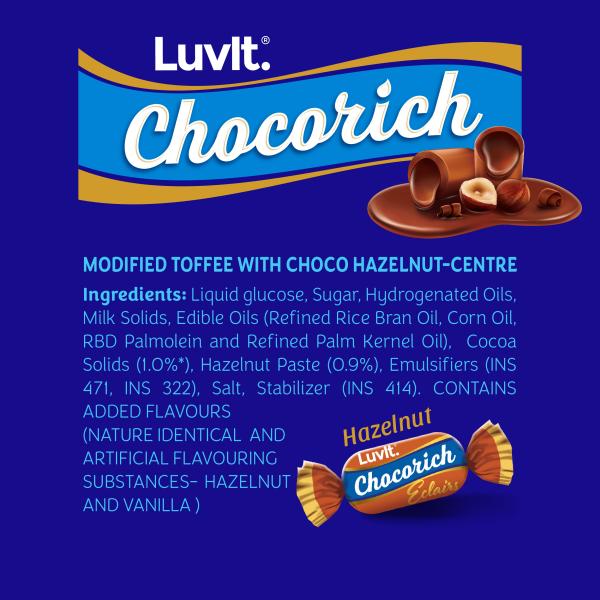 LuvIt Chocorich Assorted Eclairs| Hazelnut, Dark Choco & Classic| Pack ...