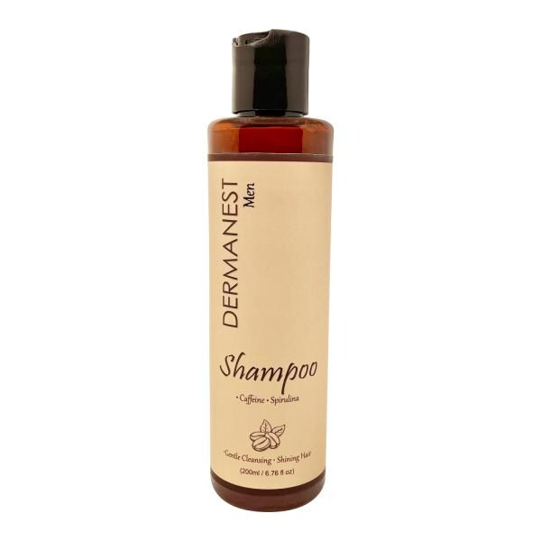 Derma Nest Caffeine & Spirulina Shampoo For Men 200 ML - JioMart