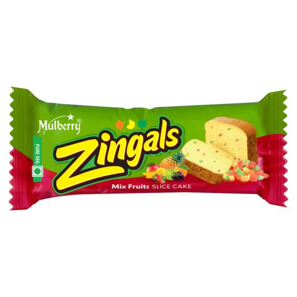 Mulberry Zingals Sliced Cake Mix Fruits 55g X 12 (660g) Pack - JioMart