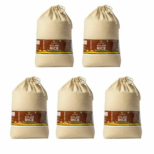 APKA KISAN |25 Kg |Kolam Rice |Lachkari Raw Rice |Non-sticky |Fluffy ...