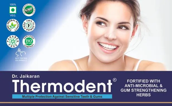 Dr. Jaikaran Thermodent Sensitive Care Herbal Toothpaste with No ...